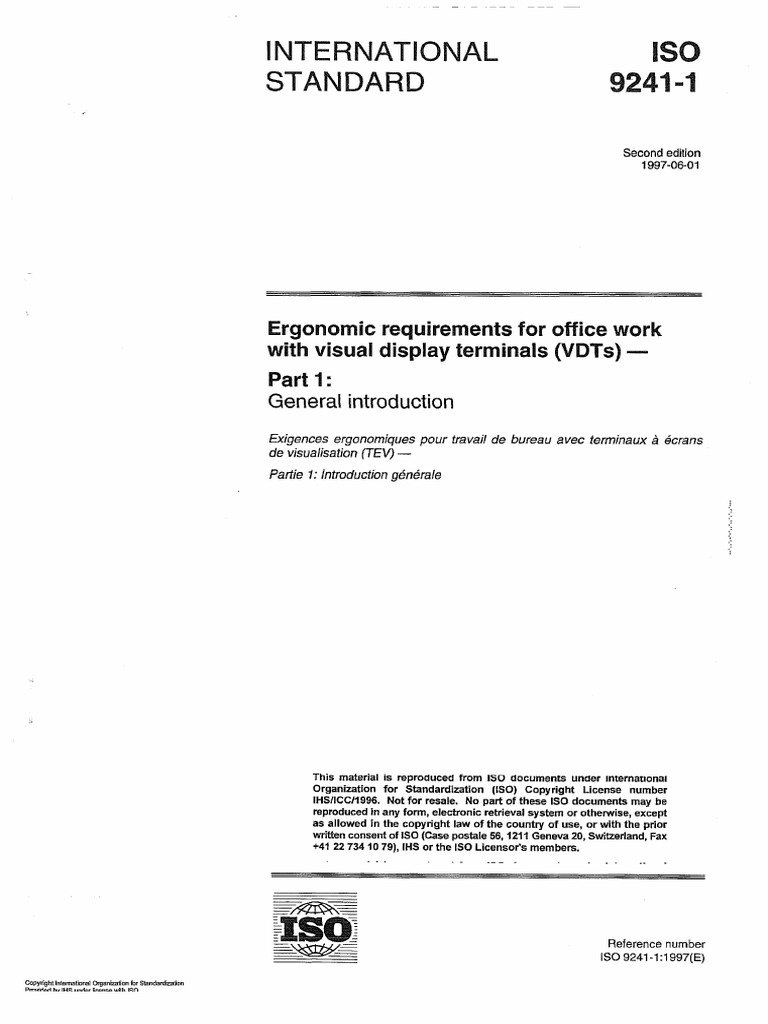 Iso 9241-1 | PDF
