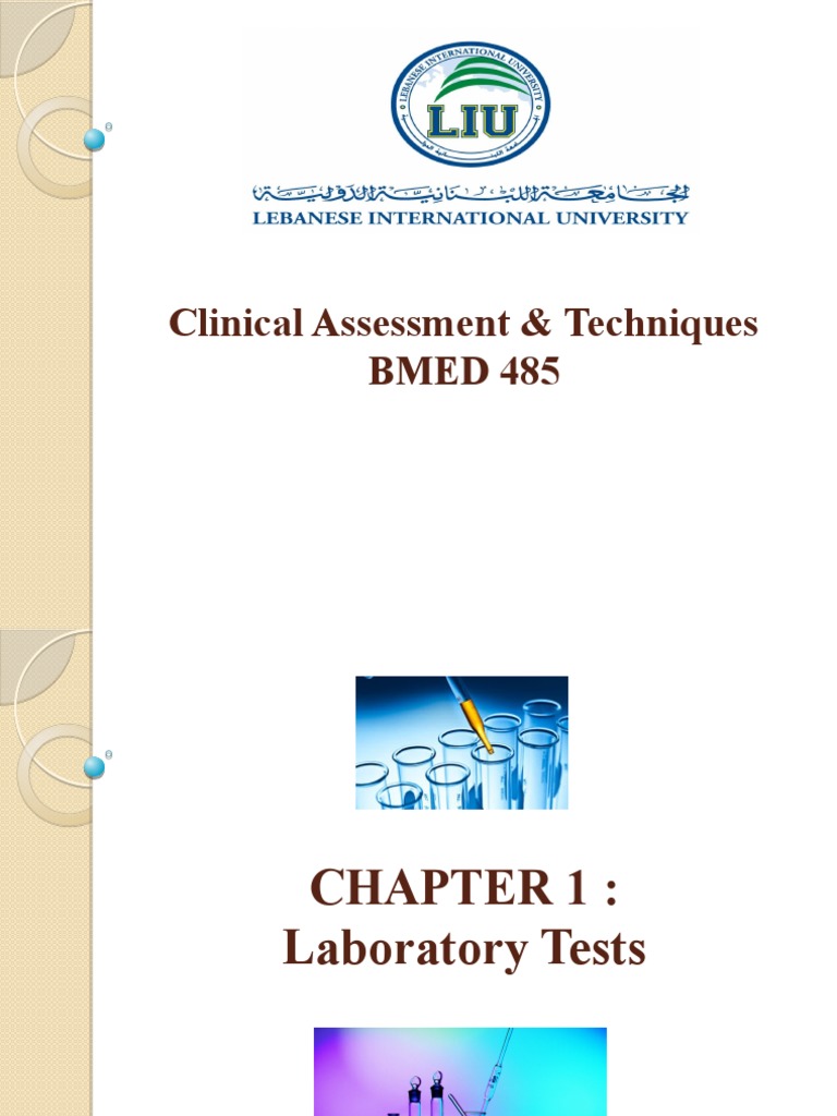 Chapter 1 Laboratory Tests + Chapter 2 Phlebotomy | PDF | Sensitivity ...