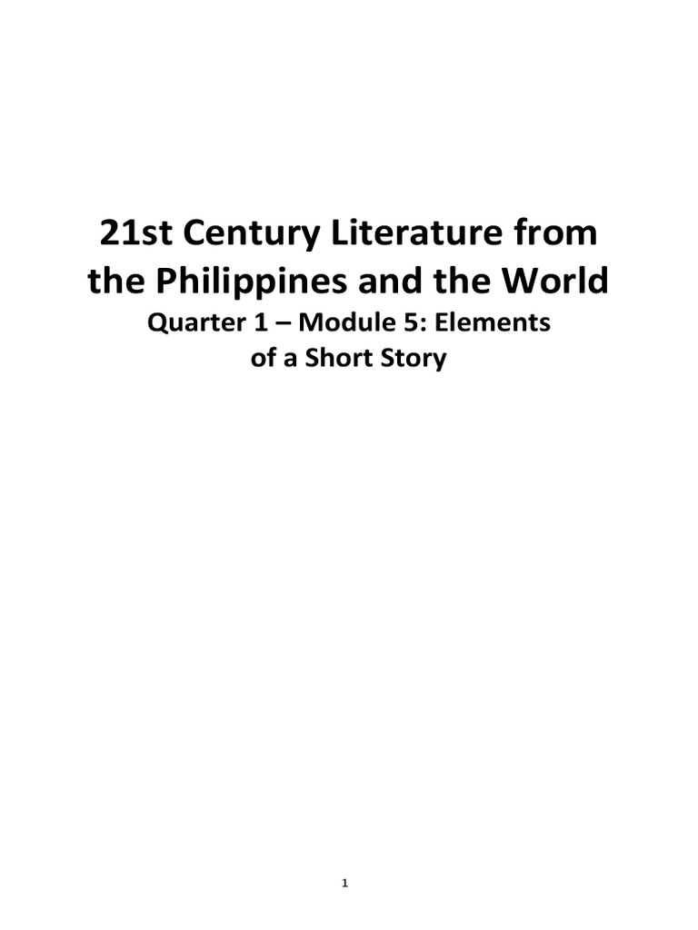 21st CLPW q1 Module 5 | PDF | Narration | Plot (Narrative)