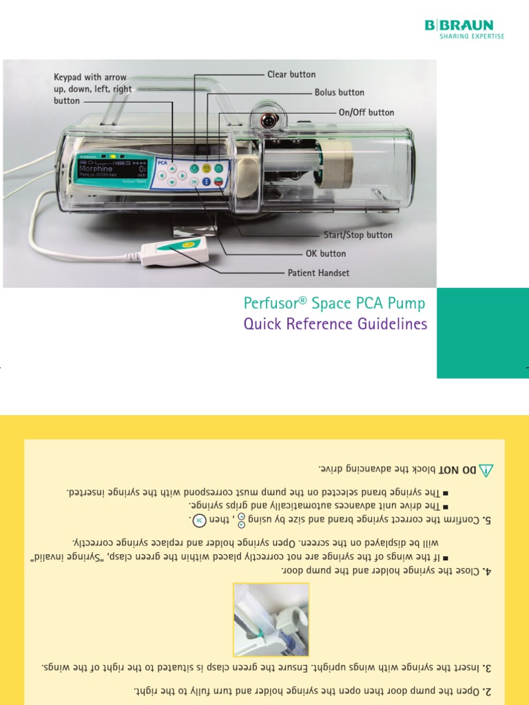 PCA Instructions For Use | PDF | Intravenous Therapy | Pump