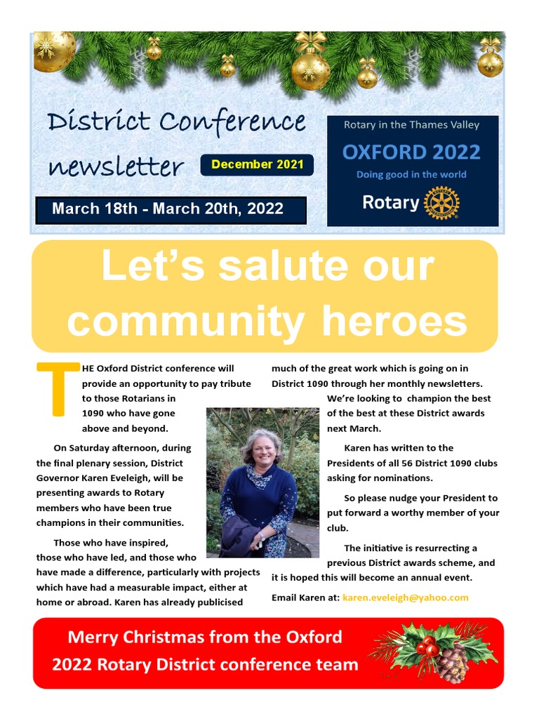 Oxford 2022 - December Newsletter | PDF
