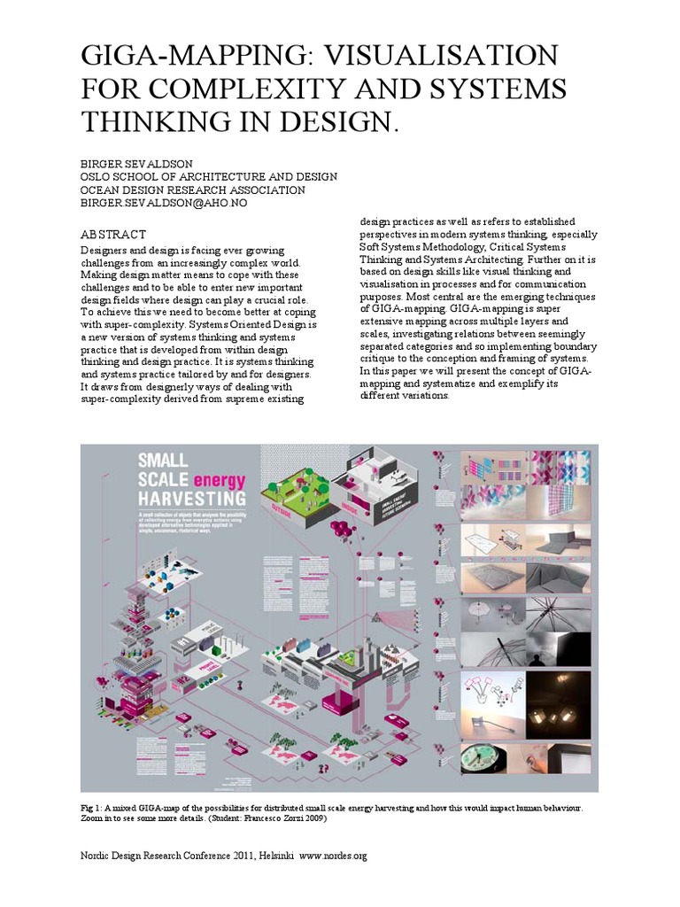 Giga Mapping Sevaldson-2 | PDF | Visualization (Graphics) | Design