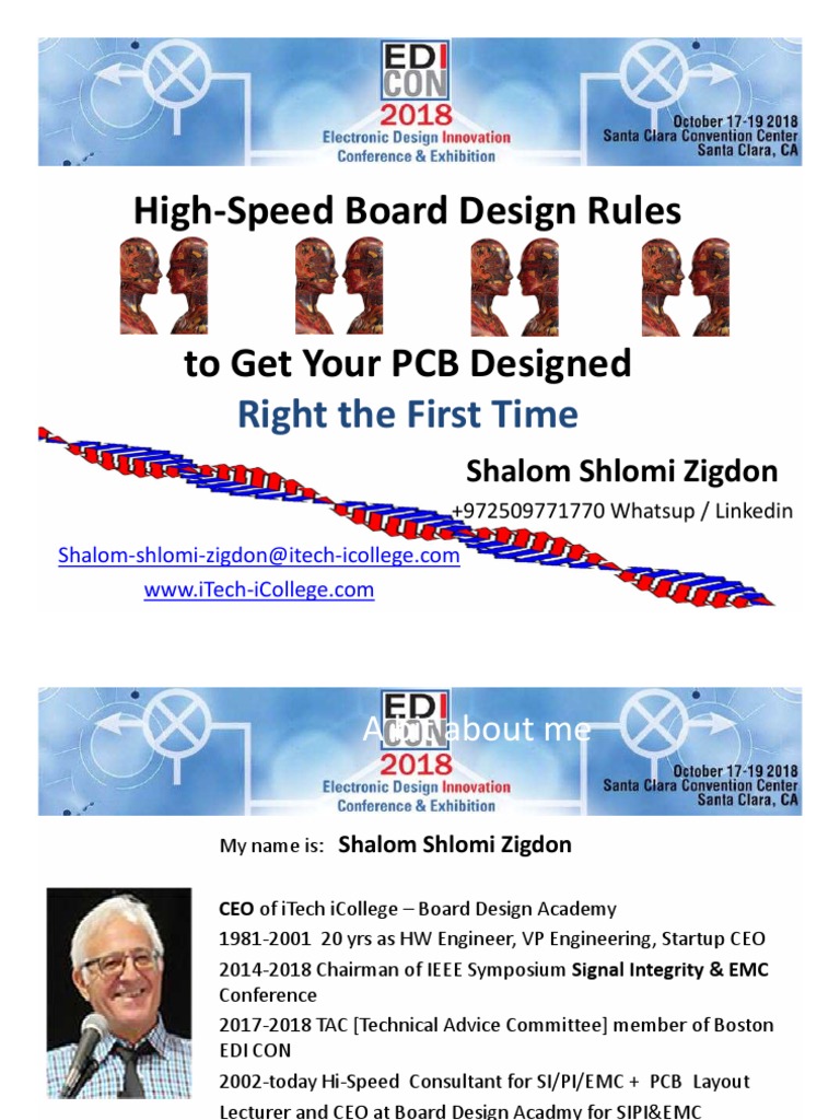 54 - Shlomi Zigdon 18oct Hispeed Board Design For Sipiemc | PDF | Capacitor | Electromagnetic ...