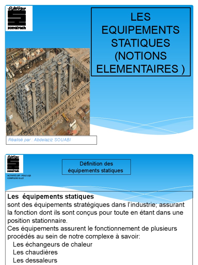 Présentation Equipements Statiques D1 D2 2 2021 | PDF | Chaudière | La ...