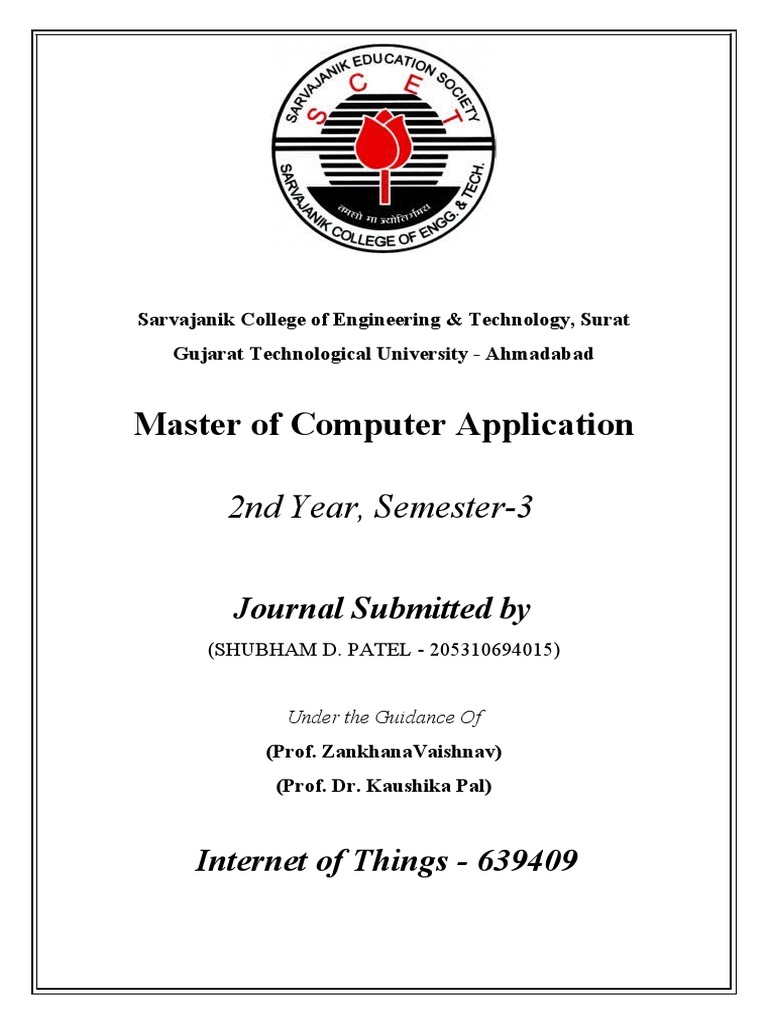 Master of Computer Application: 2nd Year, Semester-3 | PDF | Computing ...
