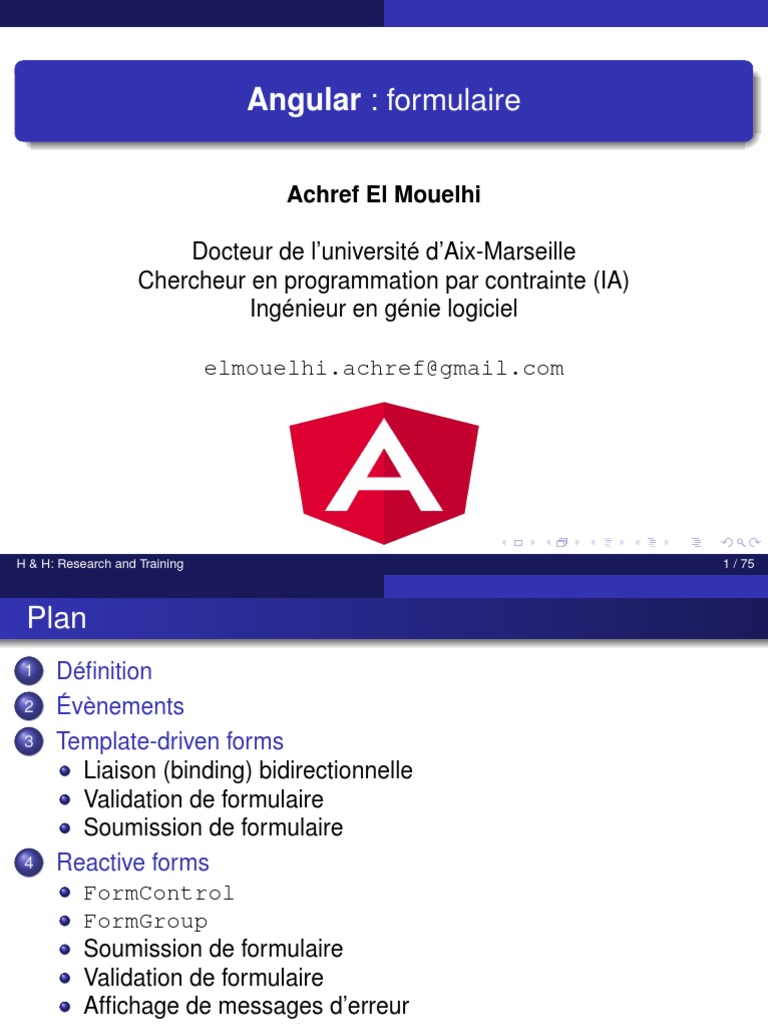 Cours Angular Form | PDF | Internet et Web | Internet
