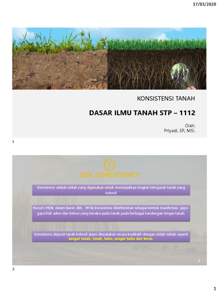 Soil Consistency | PDF