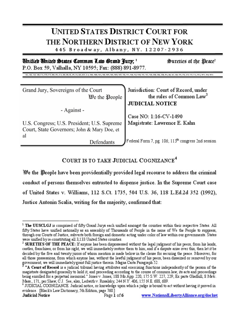 1005 Judicial Notice To Magistrate | PDF | Law | Grand Jury