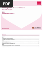 Travel & Tourism AS:A Level (9395) - 2024:2026 Syllabus | PDF | Tourism ...