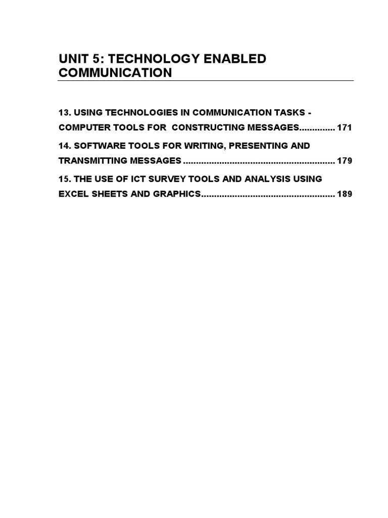 Business Communication Unit 5 | PDF | Page Layout | Personal Digital ...