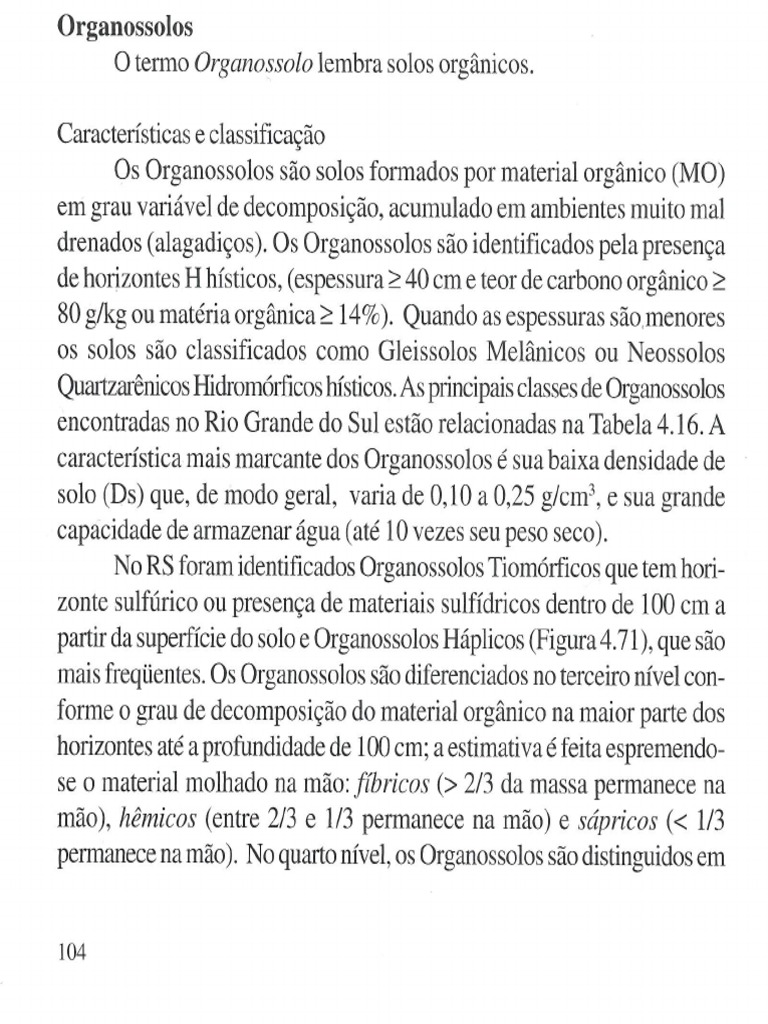 Organossolos | PDF