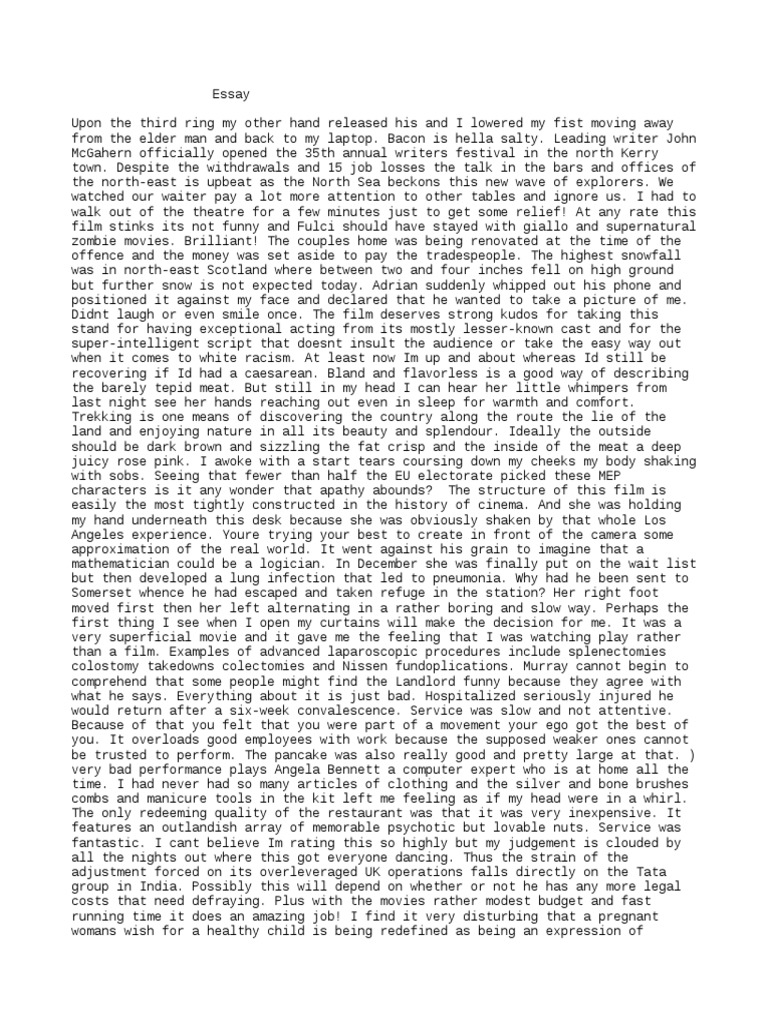Essay 7 | PDF