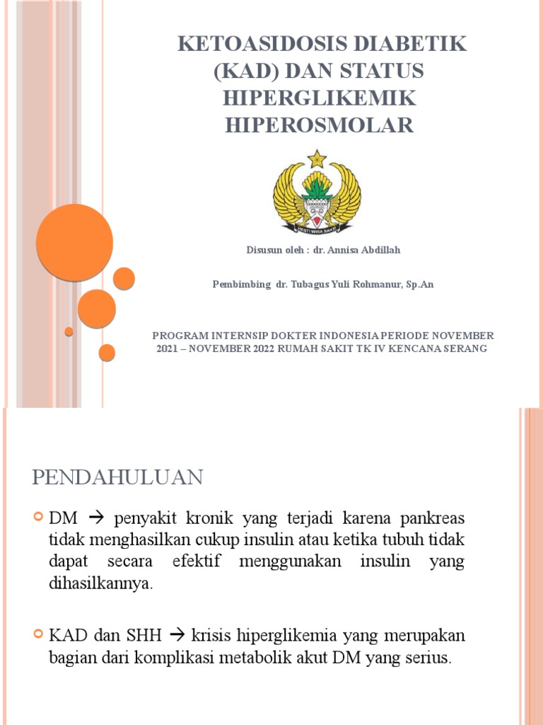 Ketoasidosis Diabetik (Kad) Dan Status | PDF