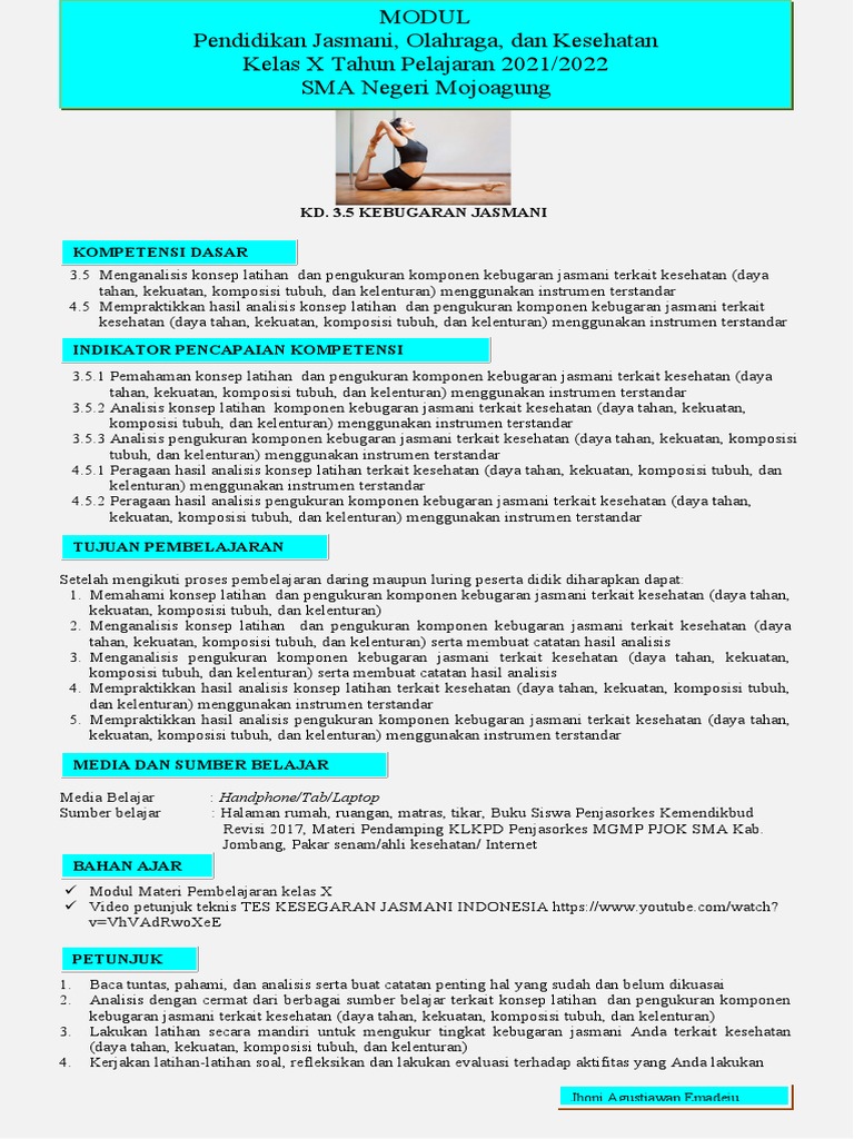 Modul Kebugaran Jasmani | PDF