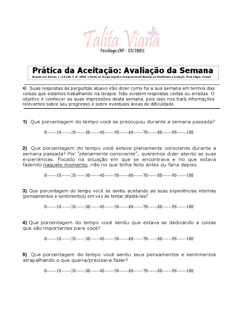 Questionário ACT 2 | PDF