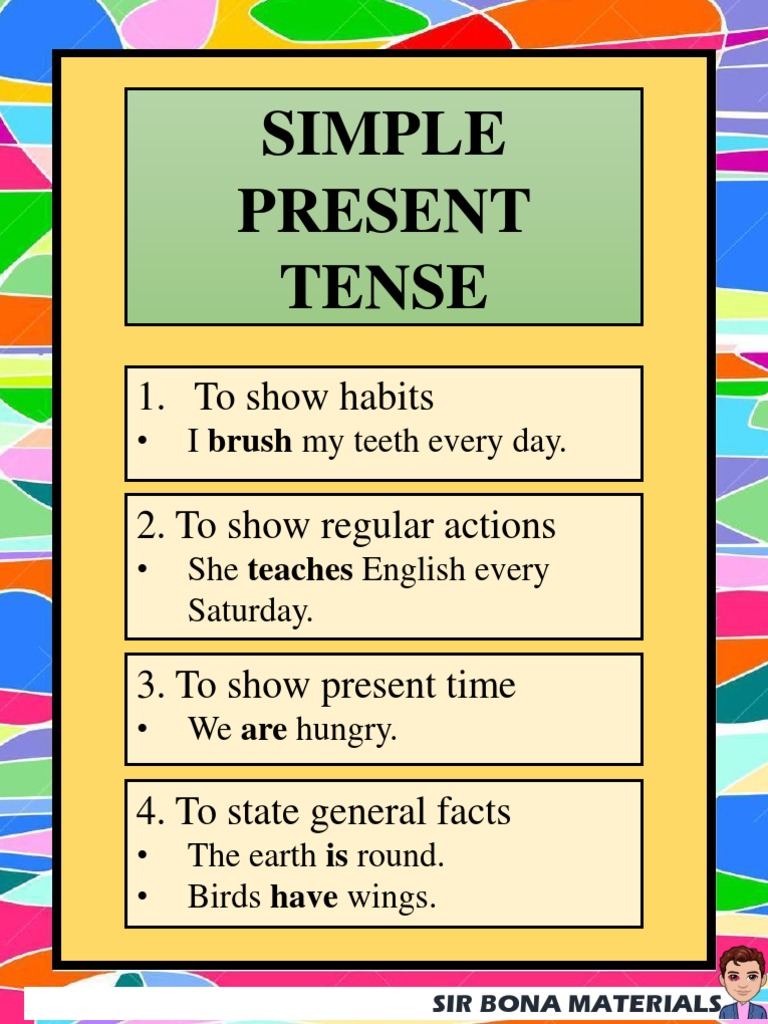 Simple Present Tense | PDF | Linguistics | Grammar