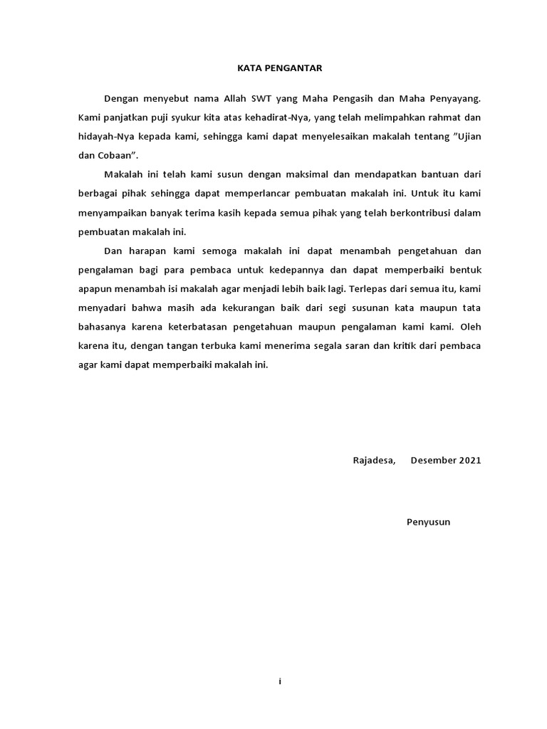 Ujian dan Cobaan dalam Islam | PDF