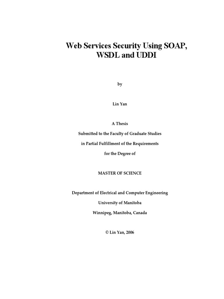 Web Services Security Using SOAP, WSDL and Uddi | PDF | Public Key ...
