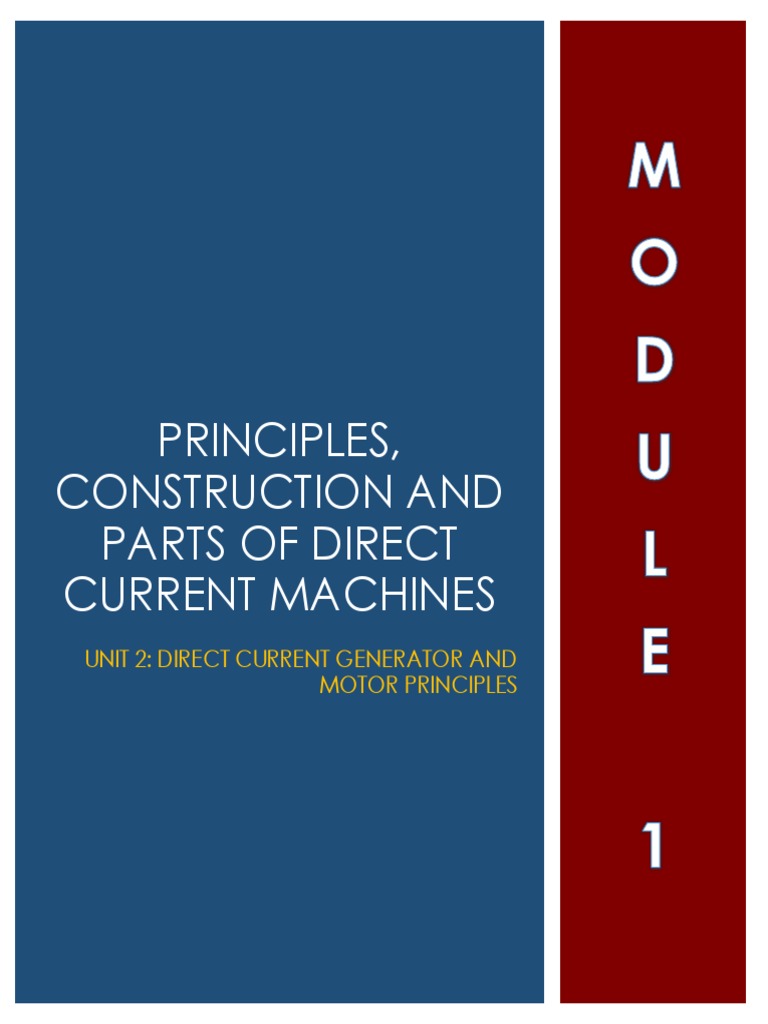 Principles of DC Generators and Motors | PDF | Electric Motor | Direct ...