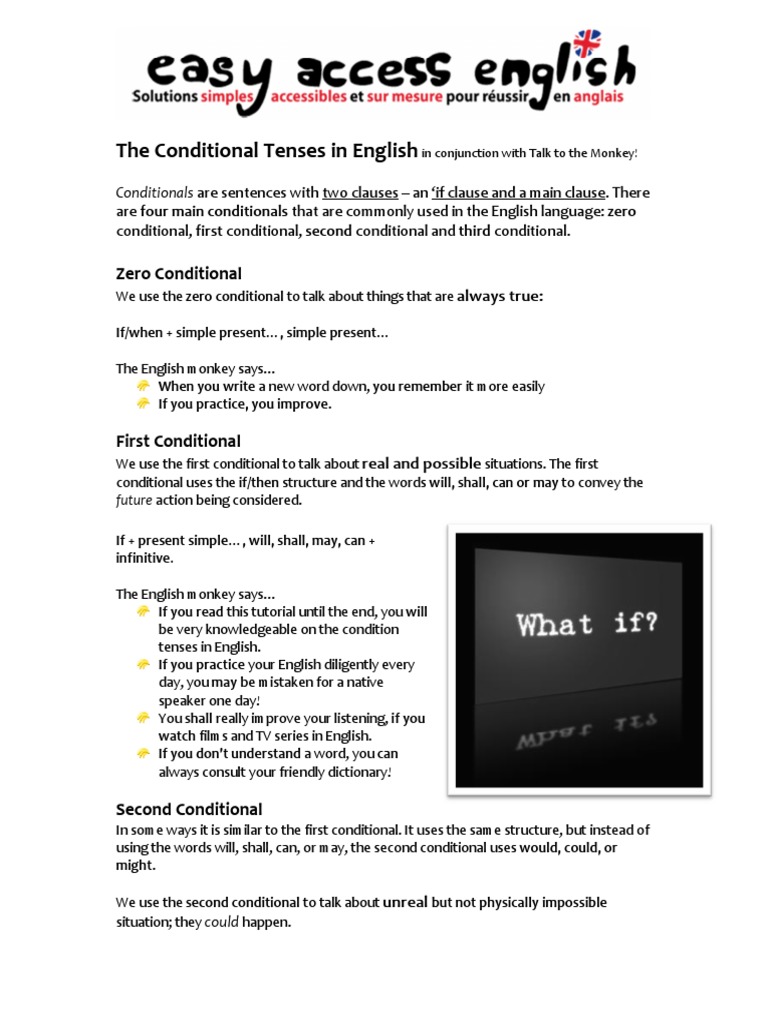 Conditional Tenses | PDF | English Language | Human Communication