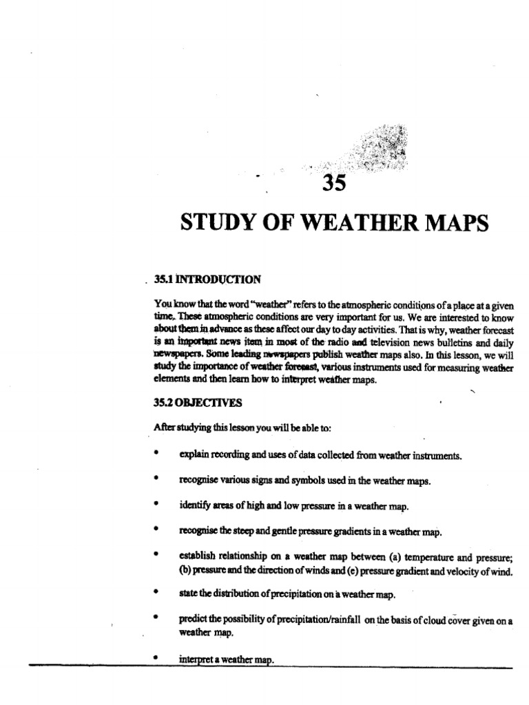 L-35 Study of Weather Maps | PDF