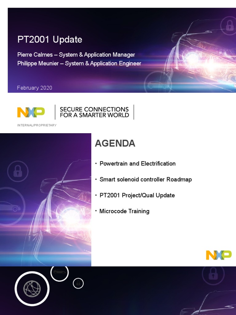 PT2001 Update: Pierre Calmes - System & Application Manager Philippe ...