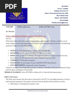 Sample Bank Comfort Letter | PDF