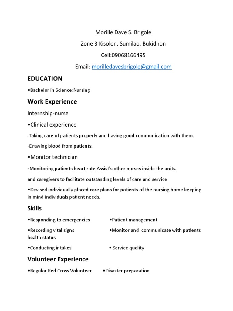 Education: Morille Dave S. Brigole Zone 3 Kisolon, Sumilao, Bukidnon ...