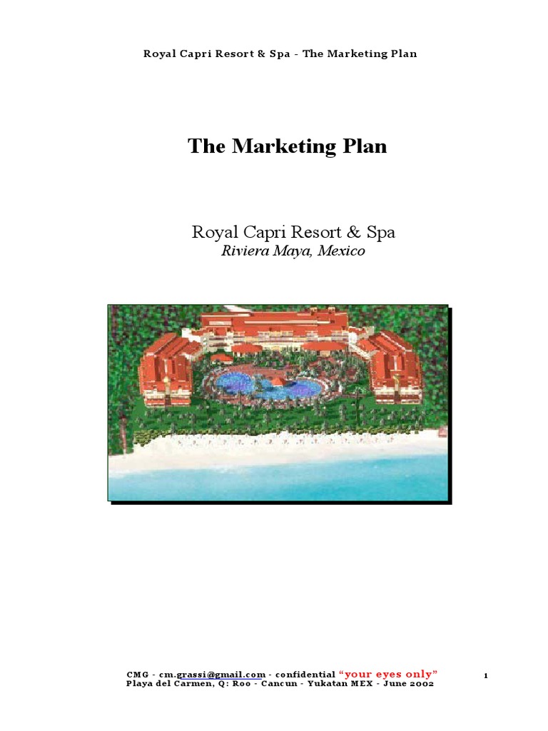 Royal Capri Resort Marketing Strategy | PDF | Resort