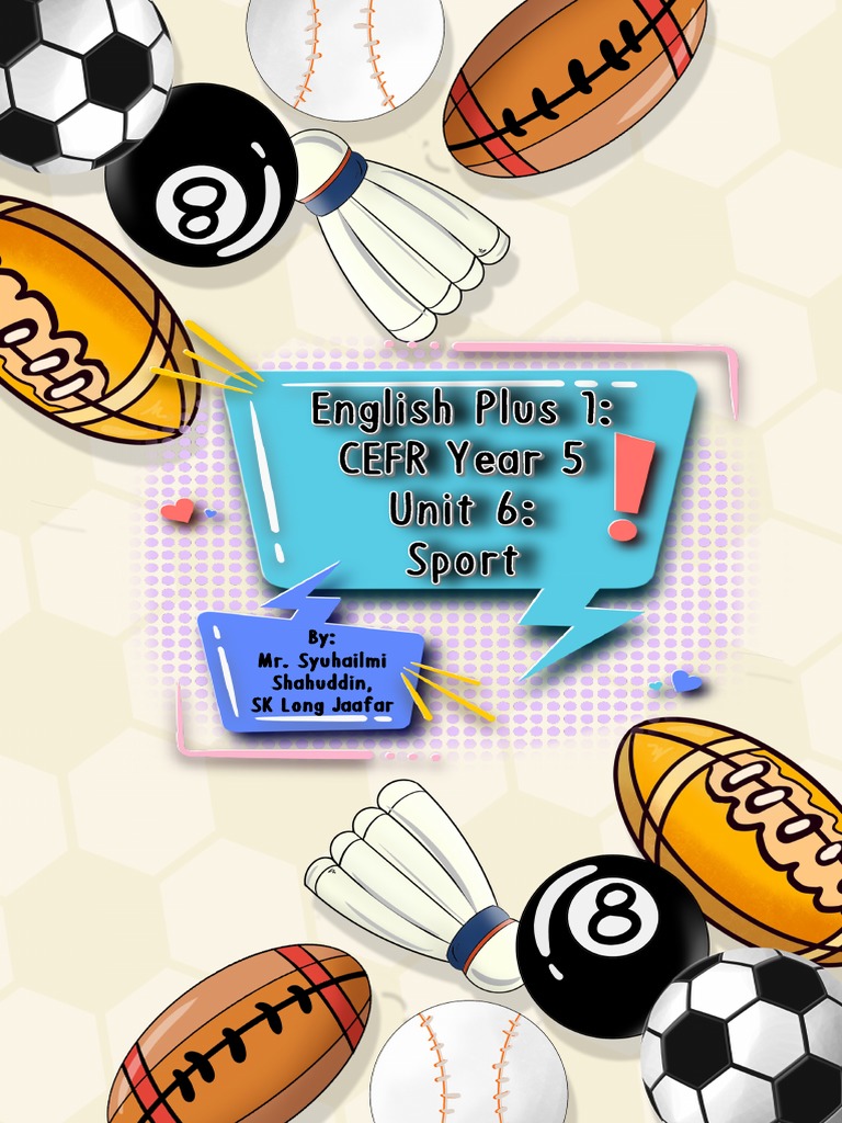 Cefr Year 5-Unit 6-Sport Worksheet | PDF | Sports | Paralympic Games