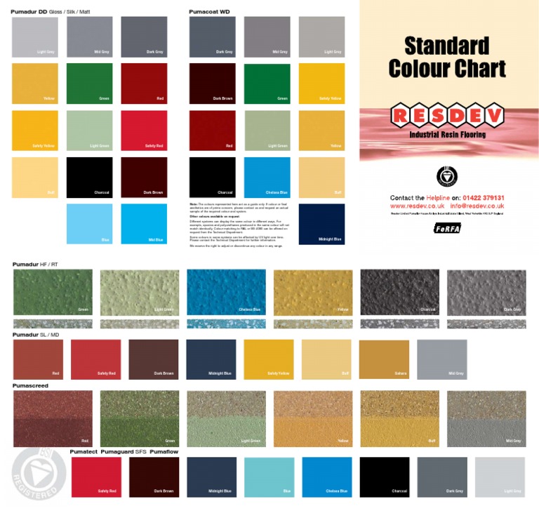 Resdev Colour Chart | PDF | Color | Graphic Design