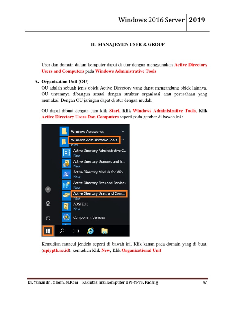 Modul Windows 2016 Server Part 2 | PDF
