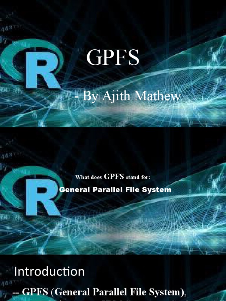 GPFS | PDF