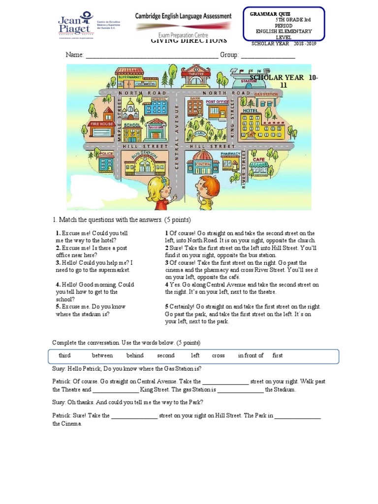 Directions Quiz | PDF