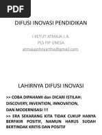 Diffusion of Innovation Theory (Teori Resapan Inovasi) by Everett ...