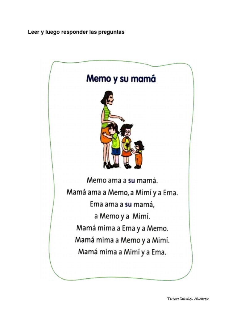 2 - Leer y Luego Responder Las Preguntas en Español | PDF