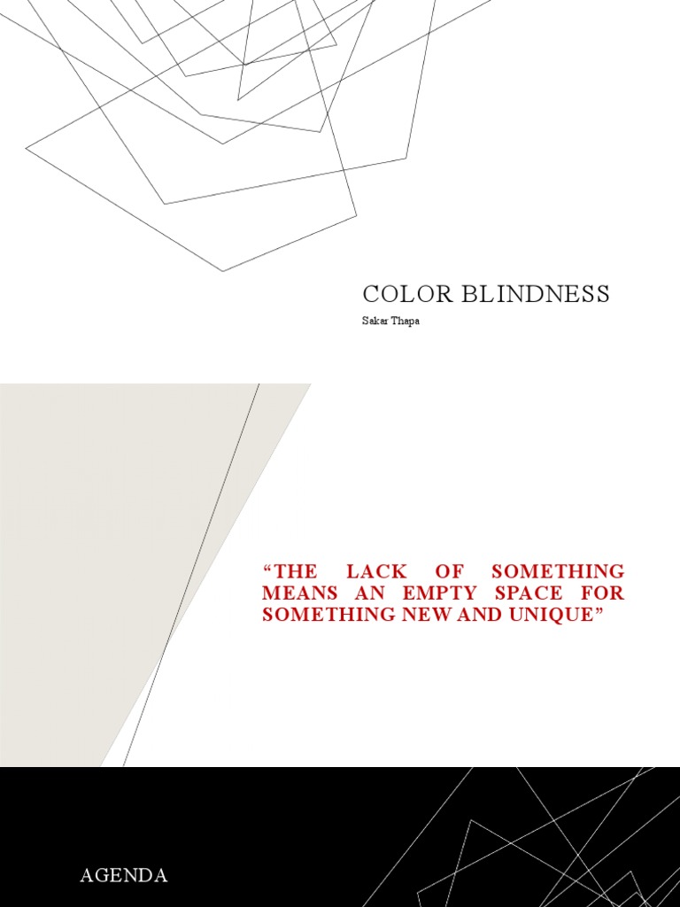 Color Blindness: Sakar Thapa | PDF | Vision | Visual System
