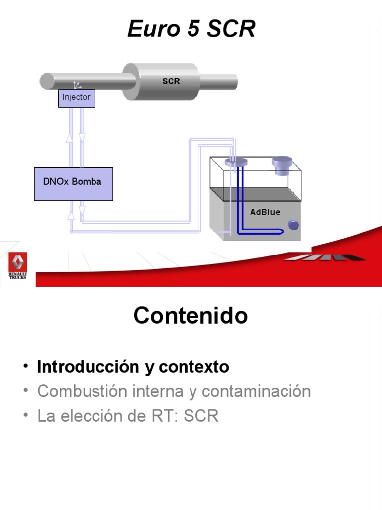 Formación sobre Sistemas SCR Euro 4 y 5 | PDF | Amoníaco | Contaminación