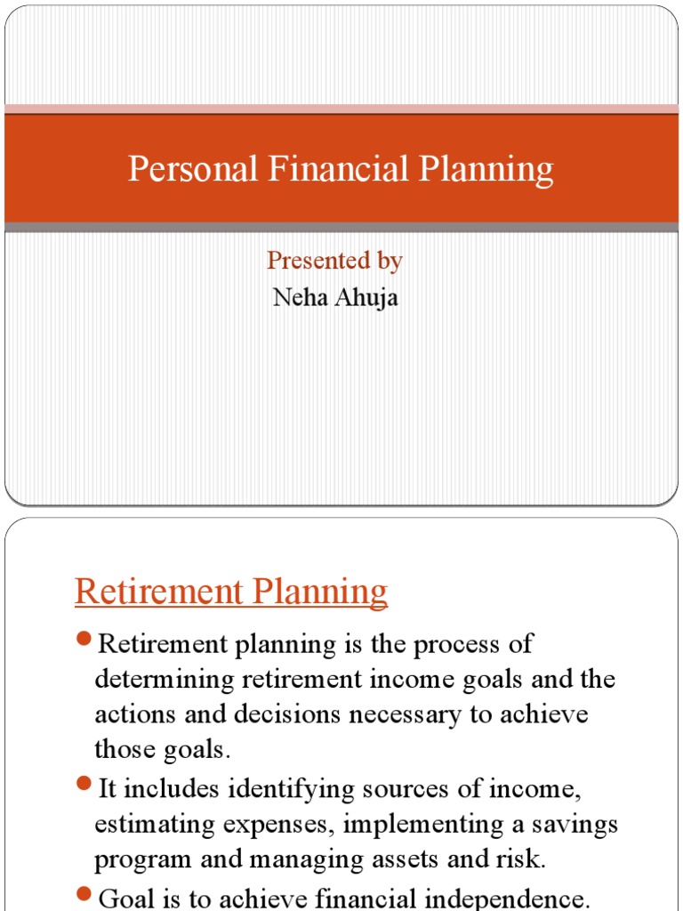 PFP Ret Planning | PDF | Retirement | Estate Planning