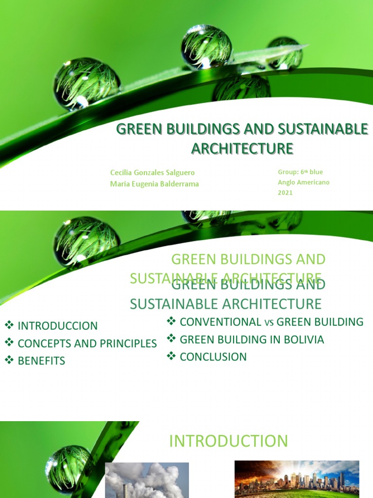 Green Buildings and Sustainable Architecture | PDF | Technology ...