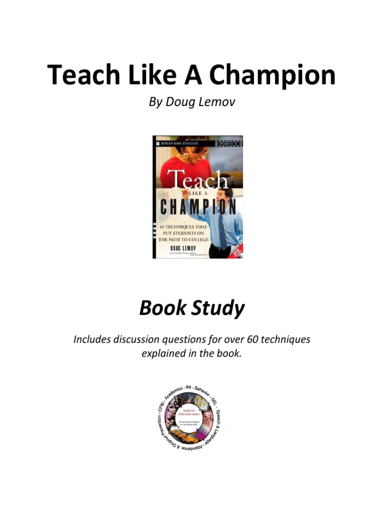 Teach Like A Champion: Book Study | PDF | Lesson Plan | Question