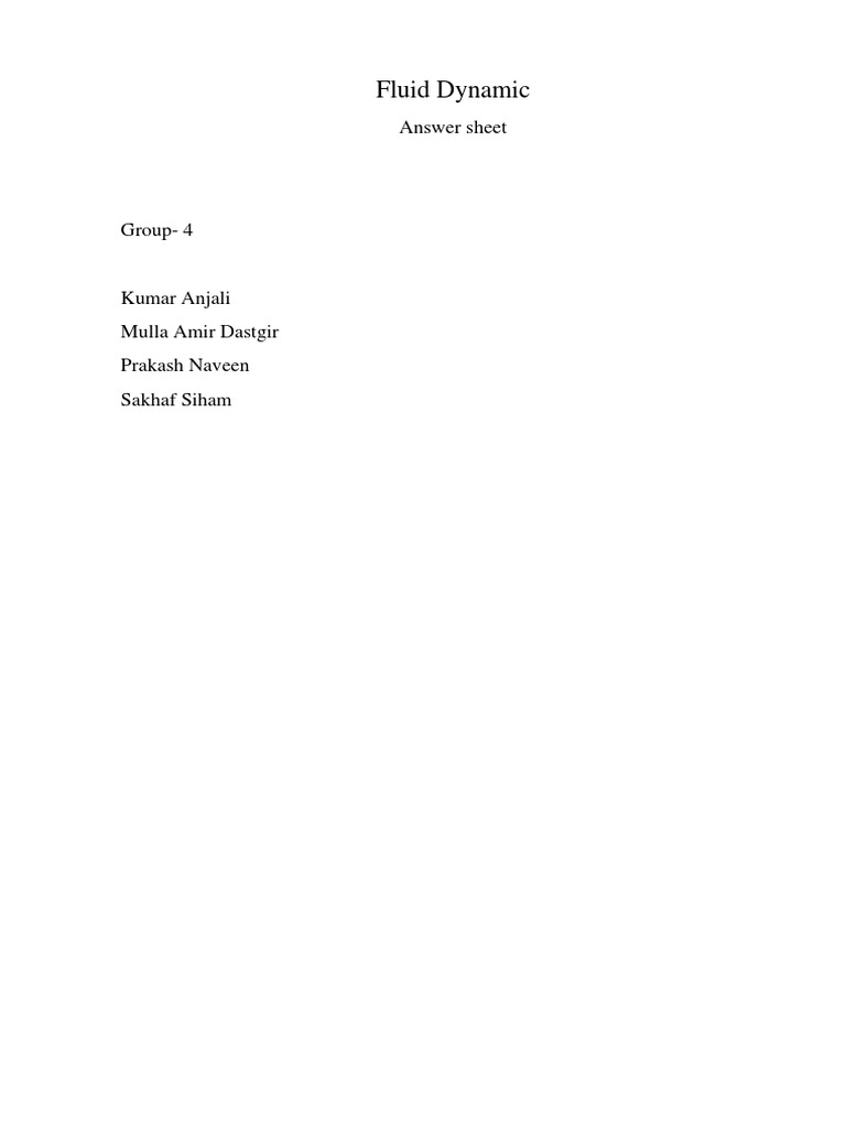 Fluid Dynamics Assign 2 | PDF | Shear Stress | Viscosity