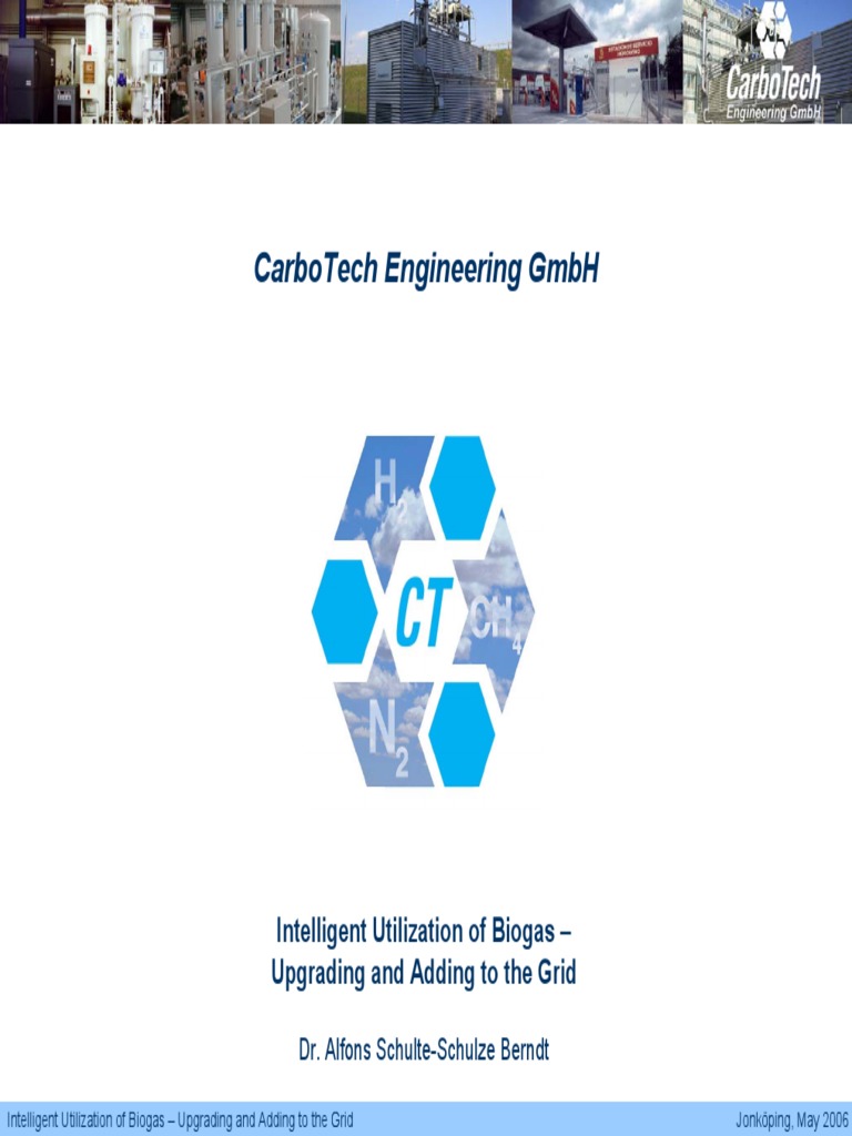 Presentation - CarboTech Engineering GMBH | PDF | Biogas | Natural Gas