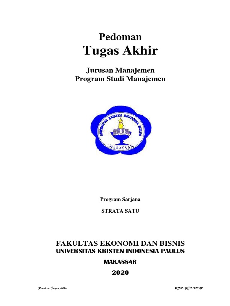 Buku Pedoman Skripsi 2020 - 2 | PDF