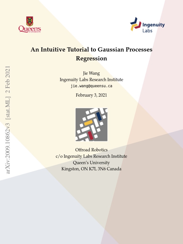 An Intuitive Tutorial To Gaussian Processes Regression: Jie Wang ...