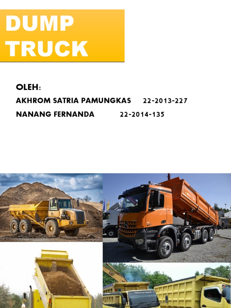Komponen dan Jenis Dump Truck | PDF | Bisnis