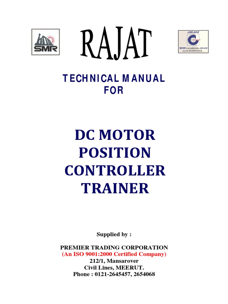 DC Motor Position Control System - Premier | PDF | Servomechanism ...