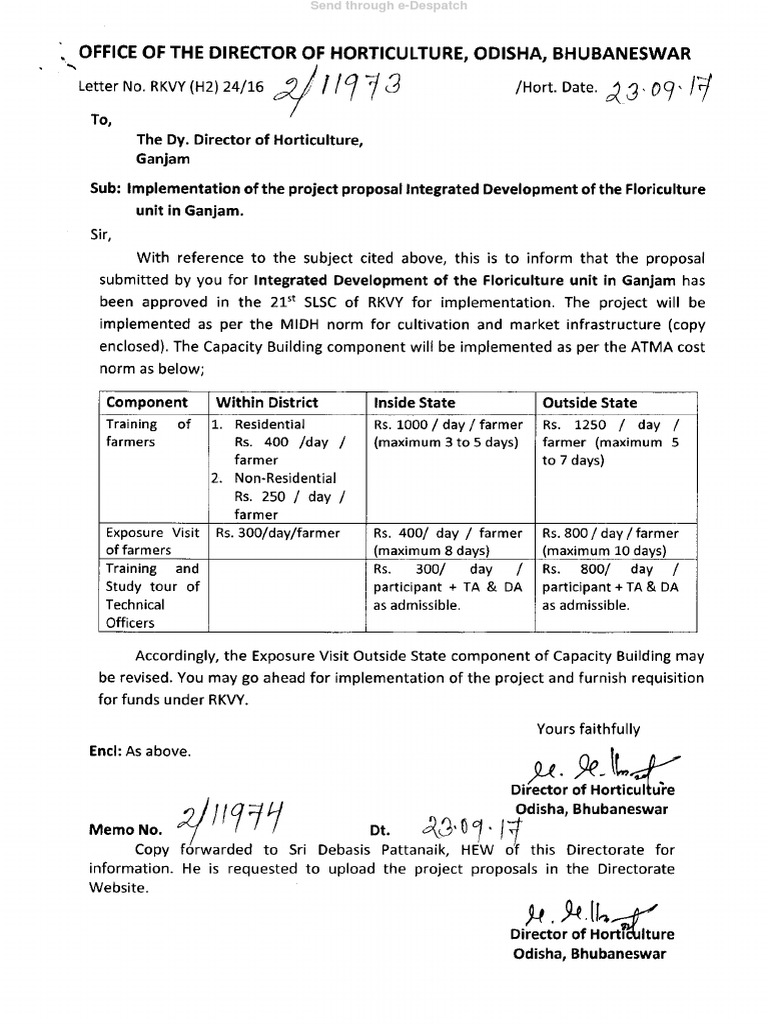 Odisa Floriculture Project Proposal | PDF | Agriculture | Vegetables