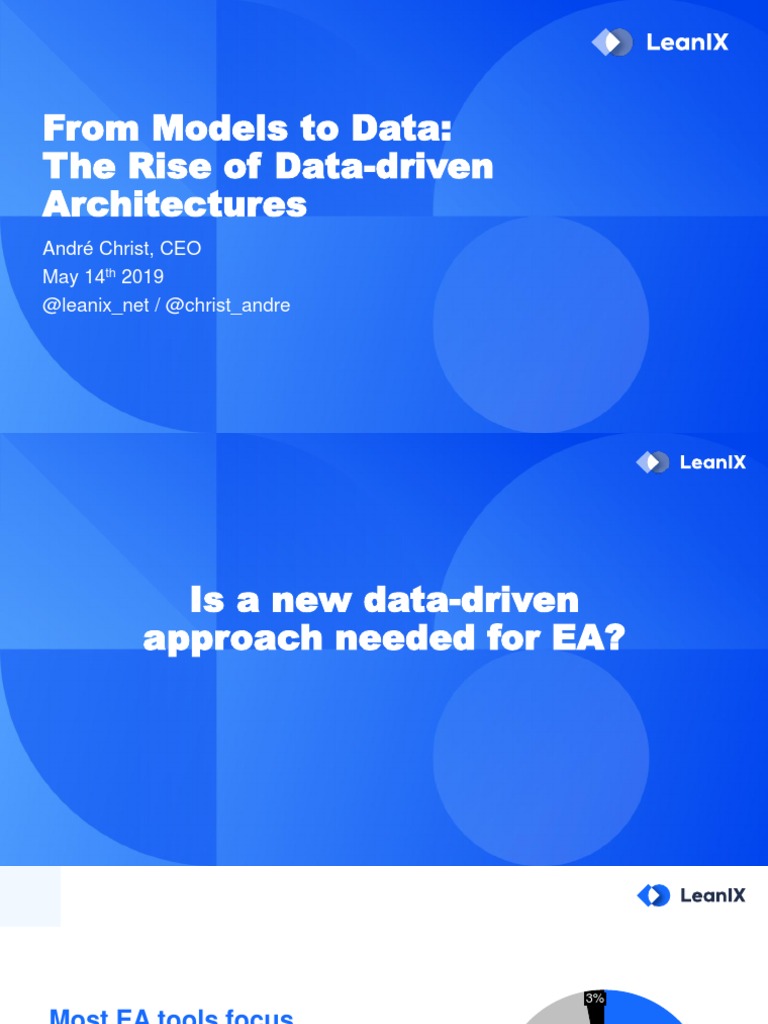 LeanIX - From Models To Data The Rise of Data Driven Architectures ...