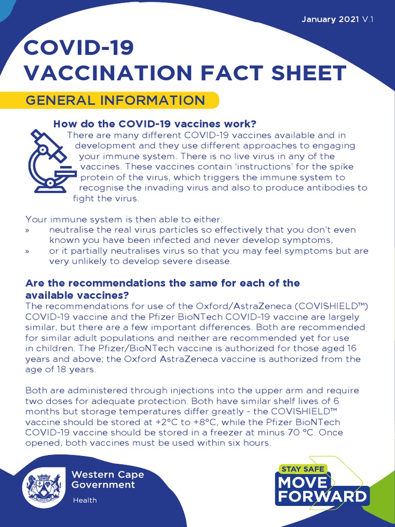 Covid19 Vaccination Fact Sheet FINAL | PDF | Virus | Vaccines